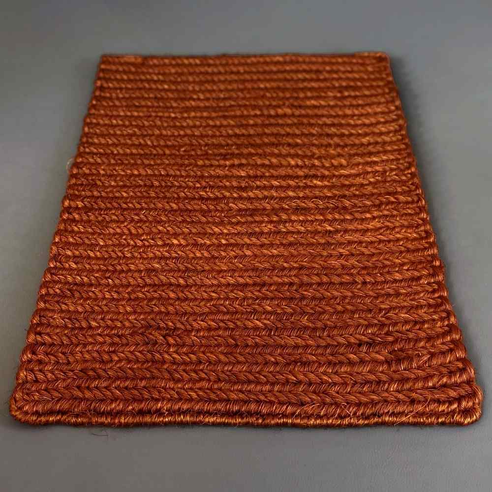 Braided Area Sisal Rug Copper | CoffeeRugs