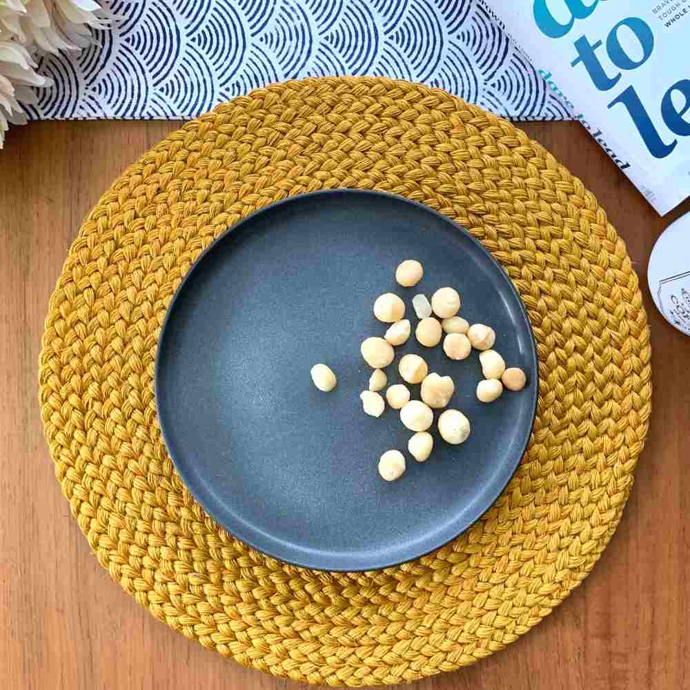 Yellow Mustard Round Placemats - Sets | CoffeeRugs